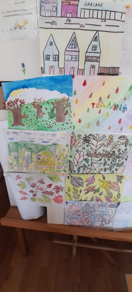Toamna, în lucrările elevilor clasei a treia. – SCOALA GIMNAZIALĂ POIENI